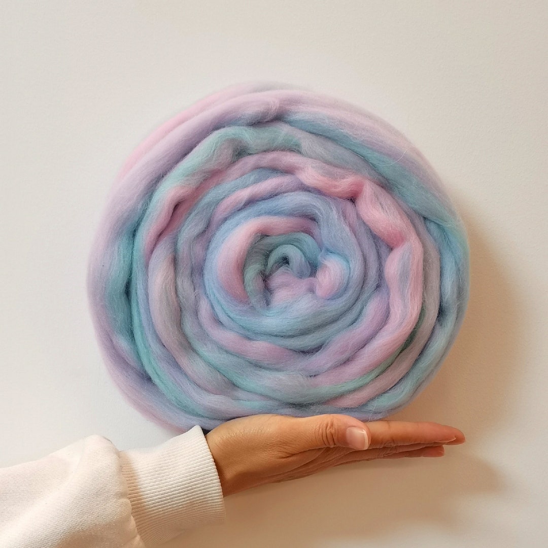 50G Merino Wool Roving for Felting - Blended Mixed Color - Roving for ...