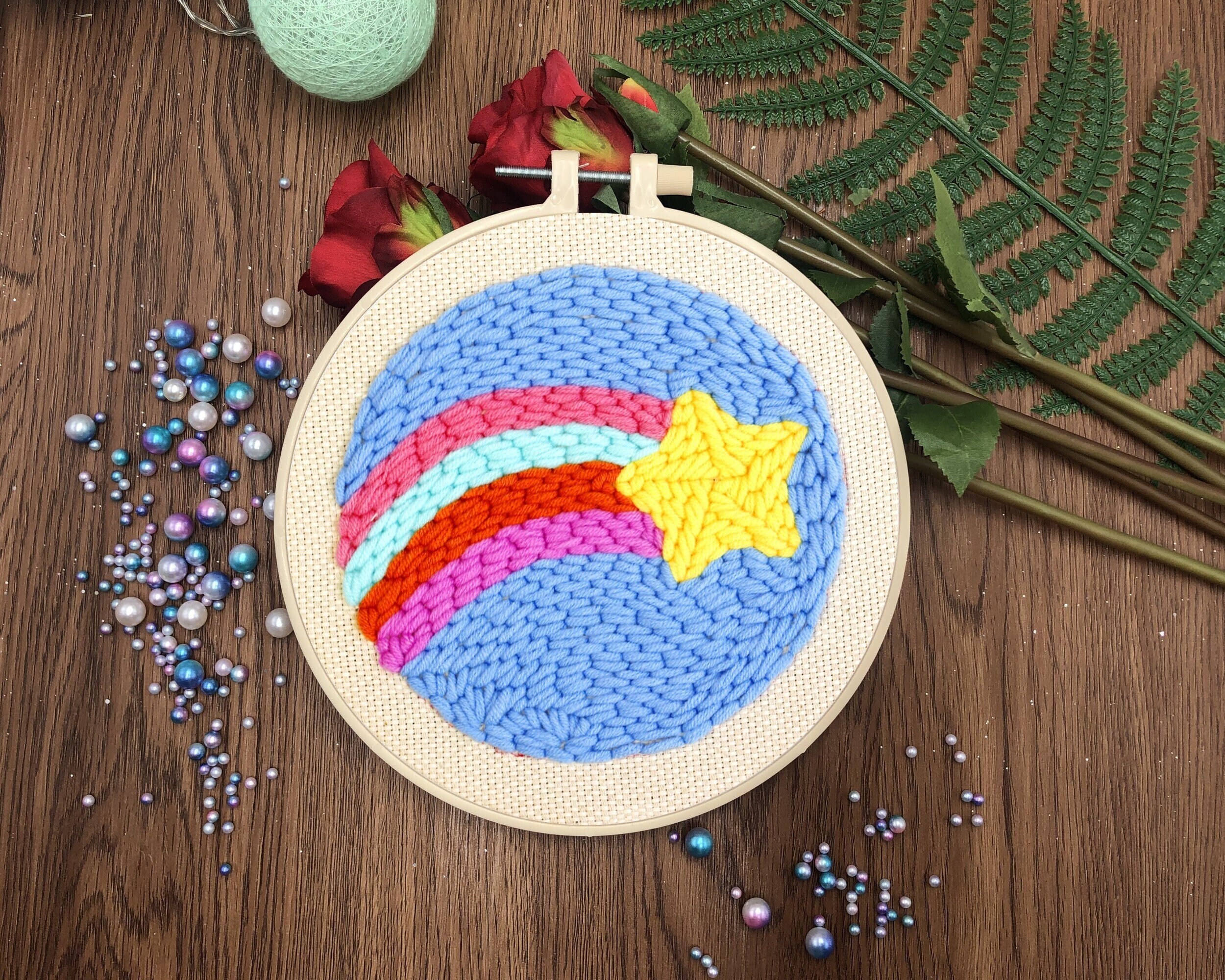 Meteor Punch Needle Kit Christmas Gift for Her Punch | Etsy