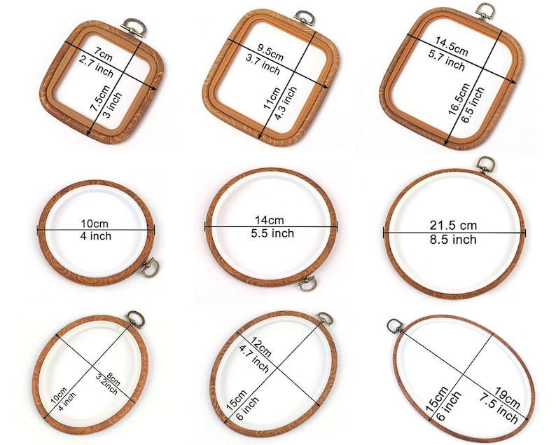 Retro Embroidery Hoop Rubber Design for Embroidery Kit Hoop - Etsy