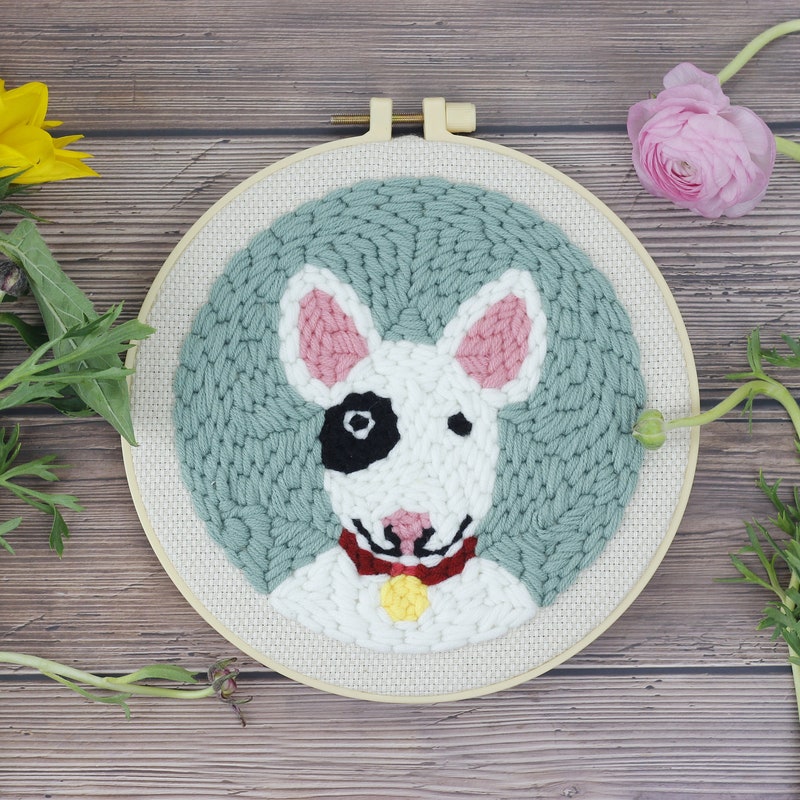 Punch Needle Dog - Etsy