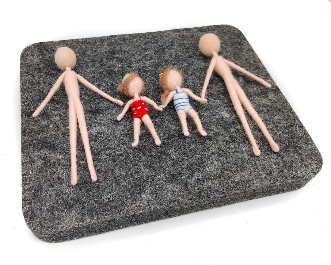 Pre-made Needle Felted Body 6" and 2.8" for Needle Felting Kits to Make ...