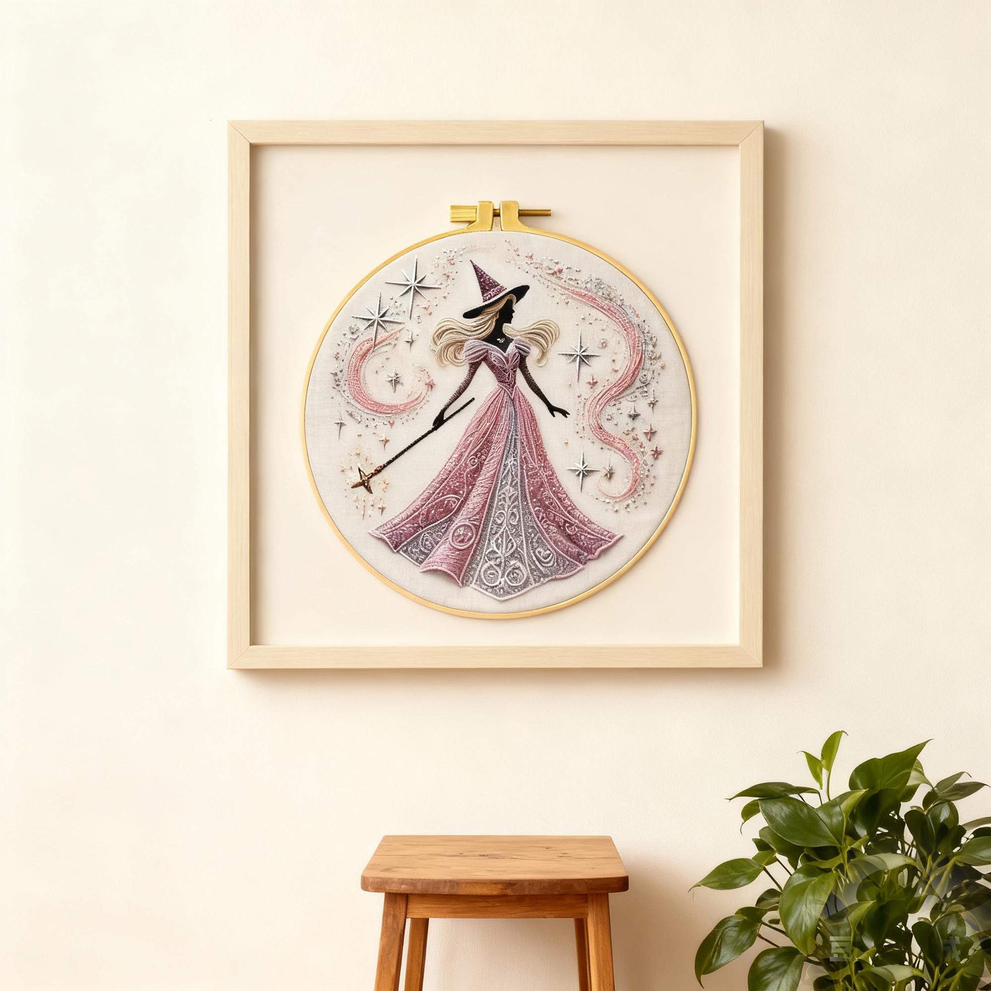 Little Wizard Embroidery Designs for Beginners Adults 8inch DIY Craft ...