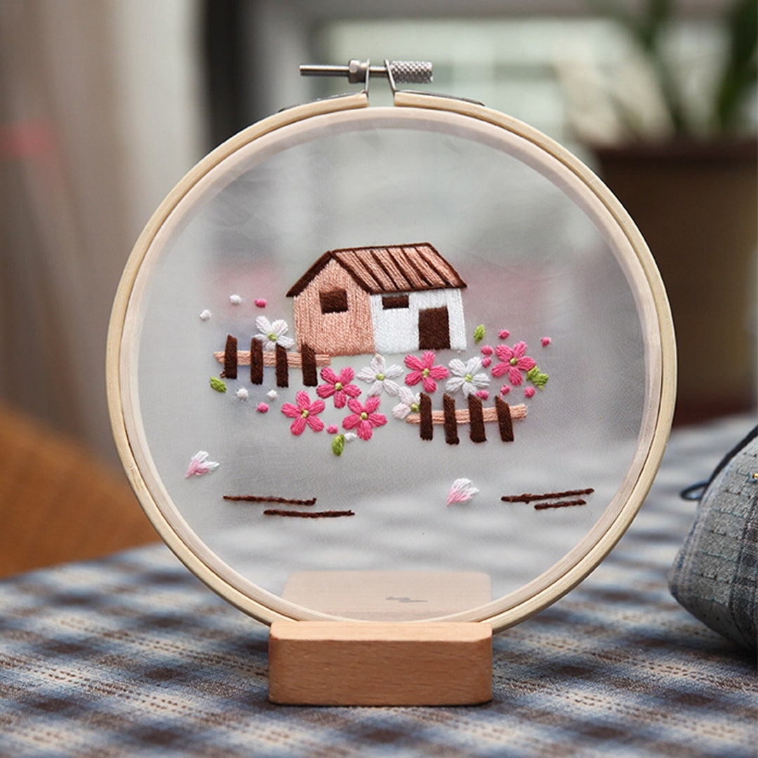 Homeland Embroidery Kit (e) Transparent Hoop Art Mother's Day Gift ...