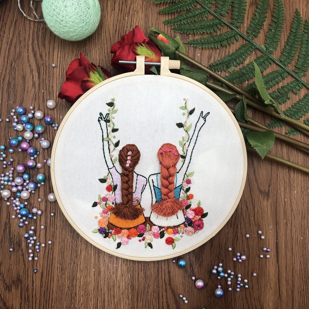 Best Friends Embroidery Kits for Beginners - Crafting Kits for Adults ...