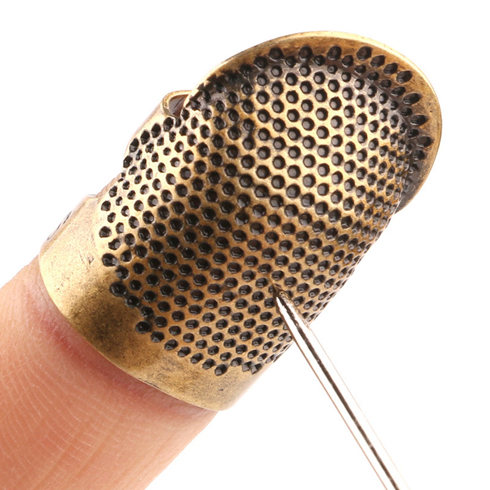 2 Size Sewing Thimble Finger Protector, Sewing Tools Accessories Retro ...