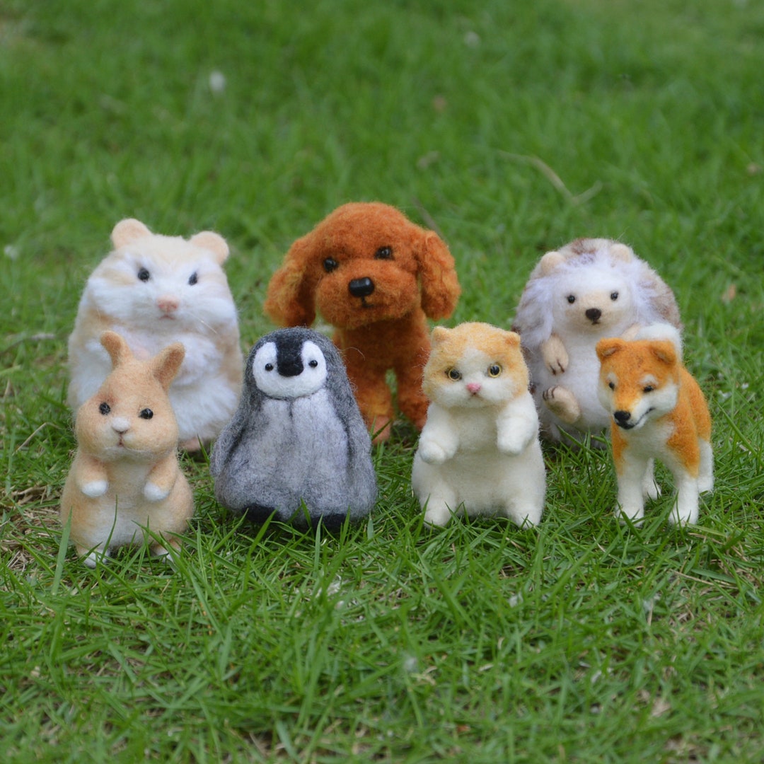 7 Animal Option Needle Felting Kits Craft Christmas Gift for Mom ...