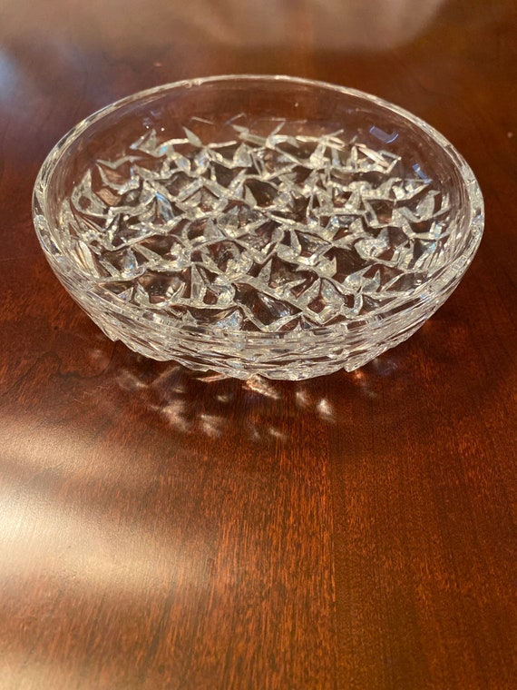 Vintage Crystal Glass Candy Dish | Etsy