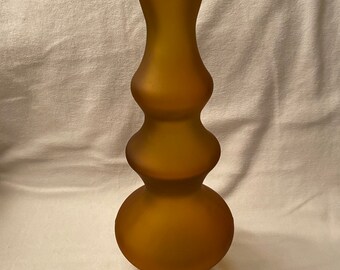 Large Amber Vase | Etsy