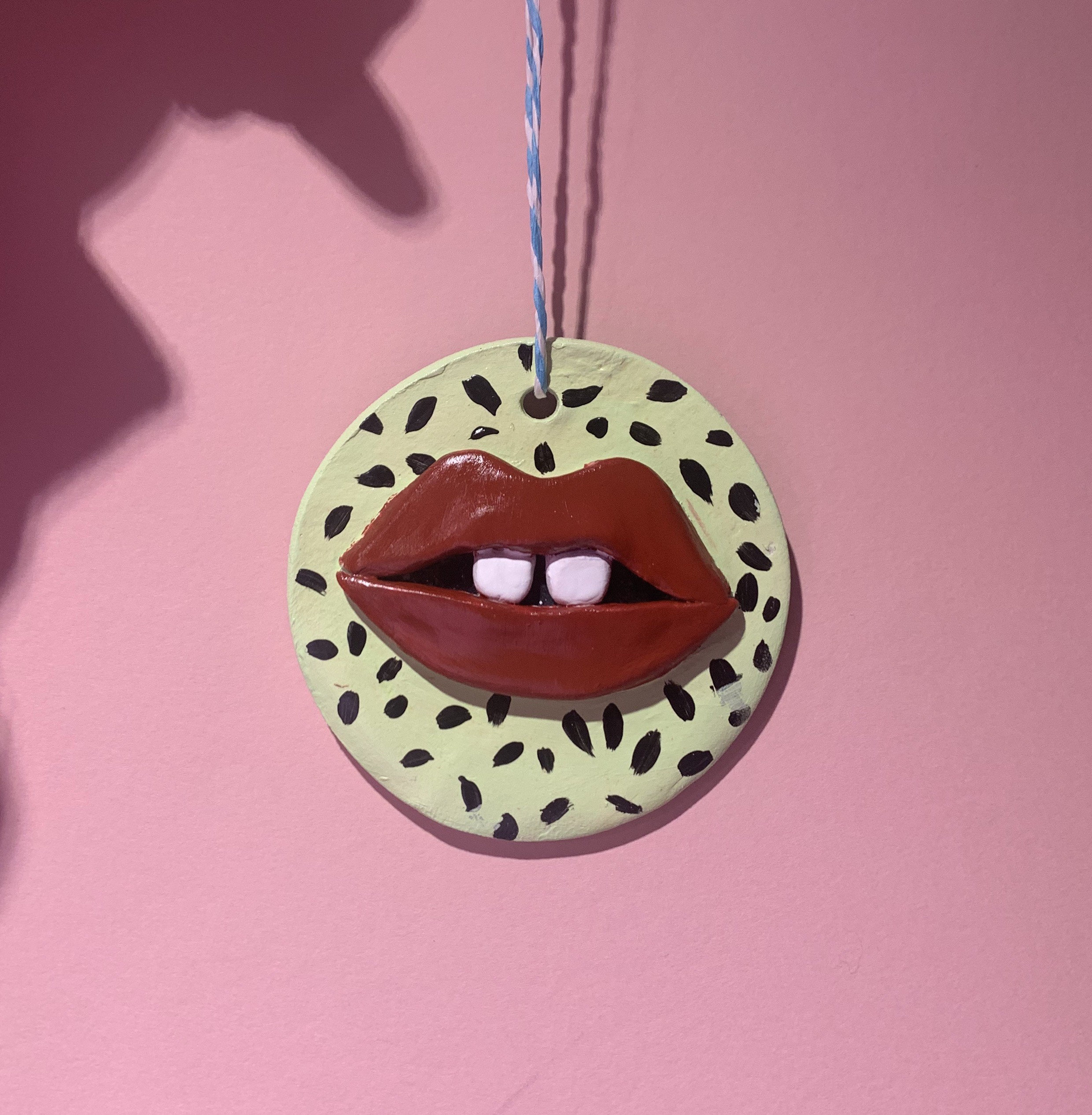 Quirky Big Lips Wall Hanging - Etsy UK