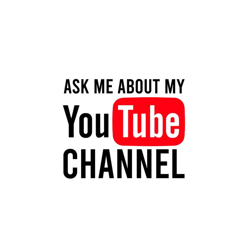 Youtube Channel SVG - Etsy
