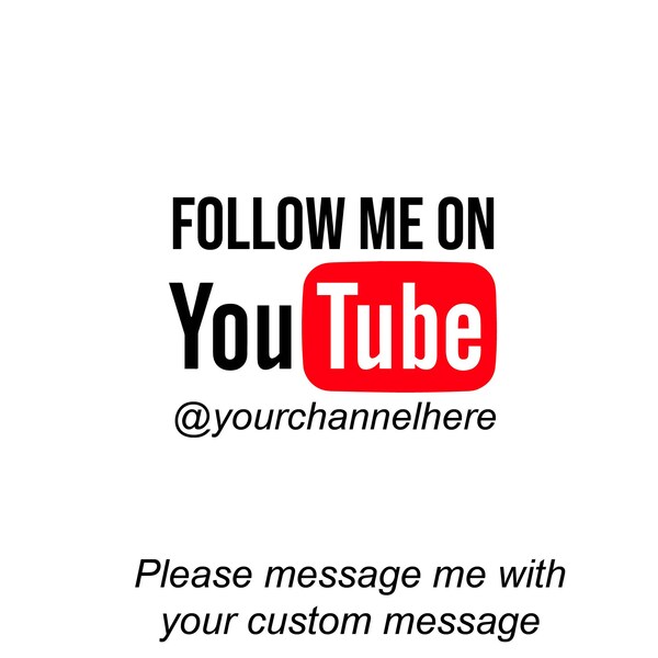 Youtube Channel Sticker - Etsy