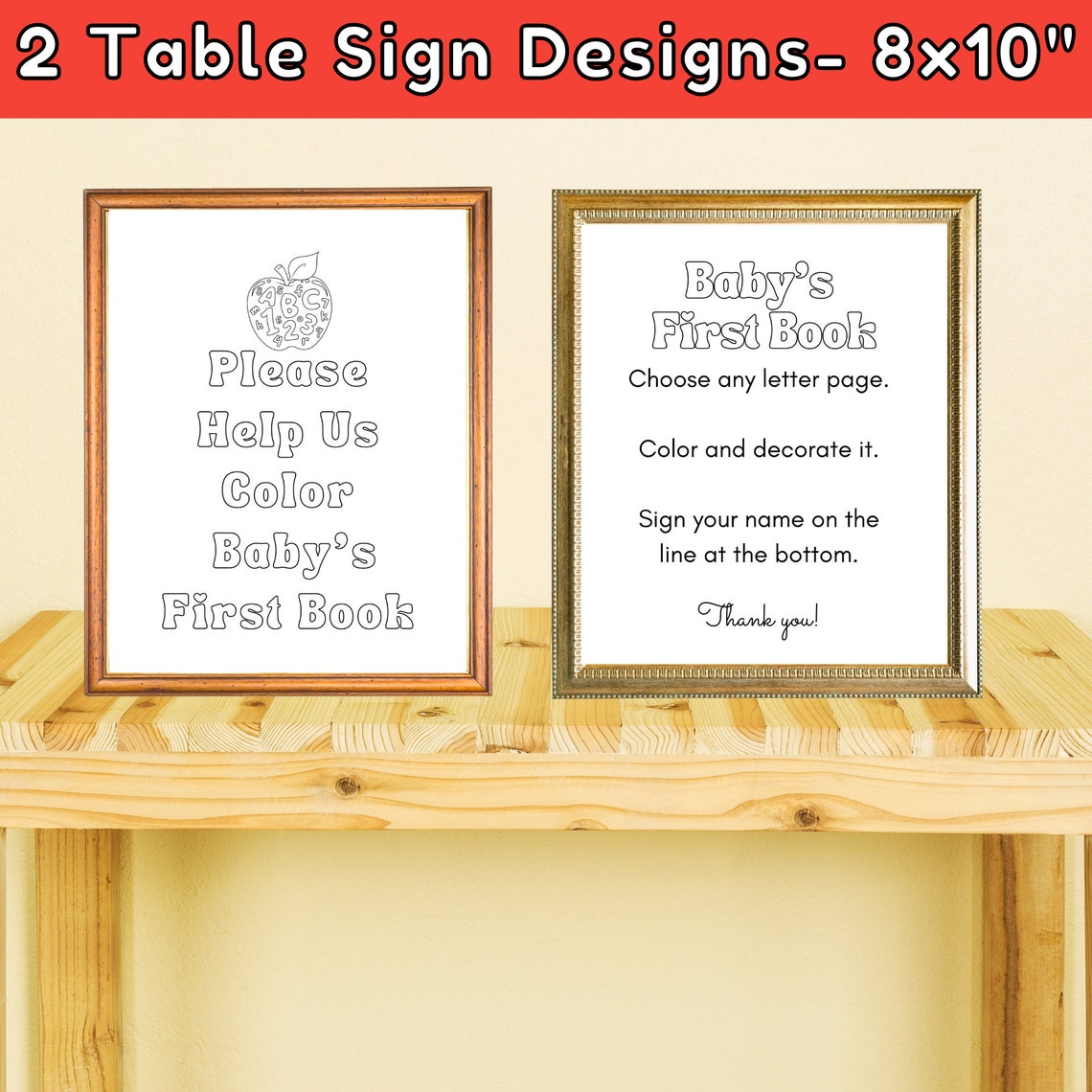 Babys First Abc 123 Book Baby Shower ABC Book Baby Alphabet - Etsy