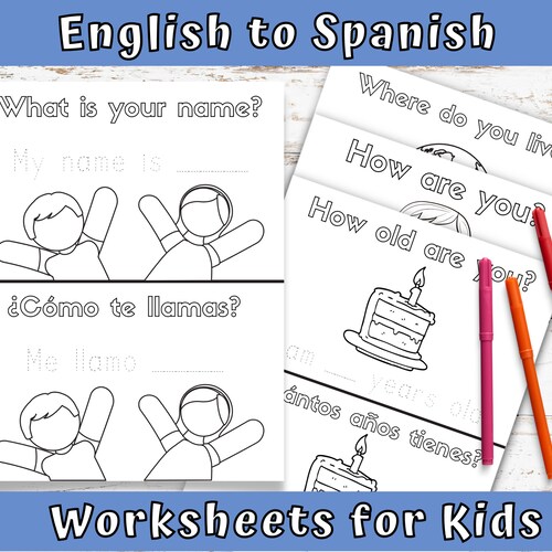 Spanish ABC Worksheets for Kids Preschool Kindergarten - Etsy