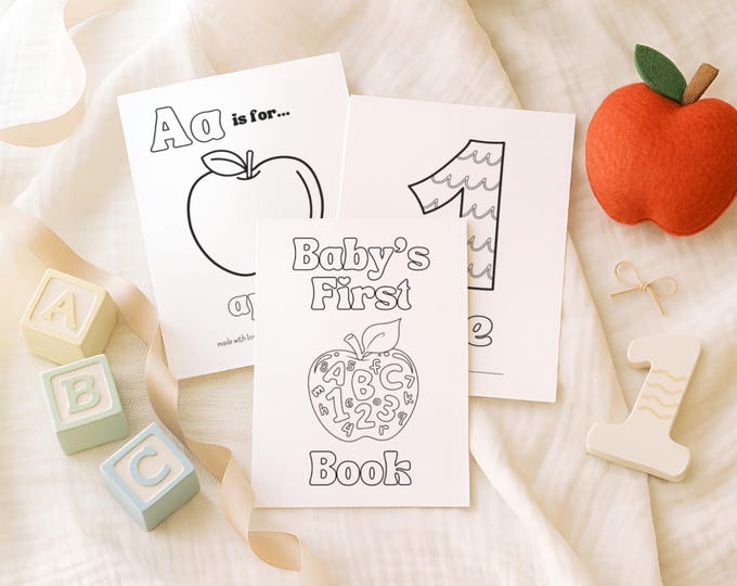 Printable Alphabet Coloring Book Set, ABC Coloring Pages Bundle ...