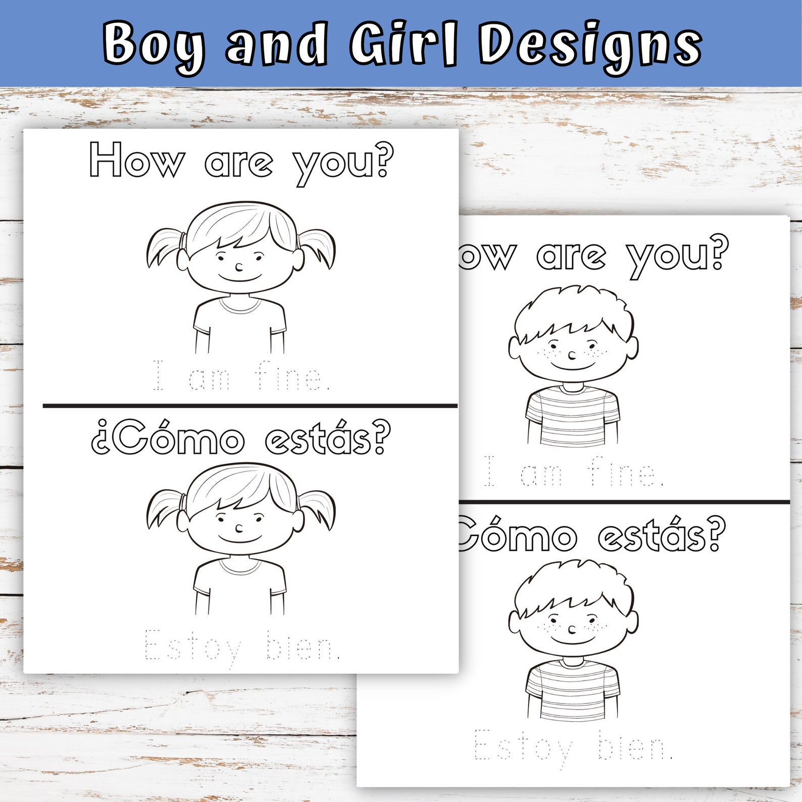Spanish to English Preschool Worksheets English to Spanish - Etsy