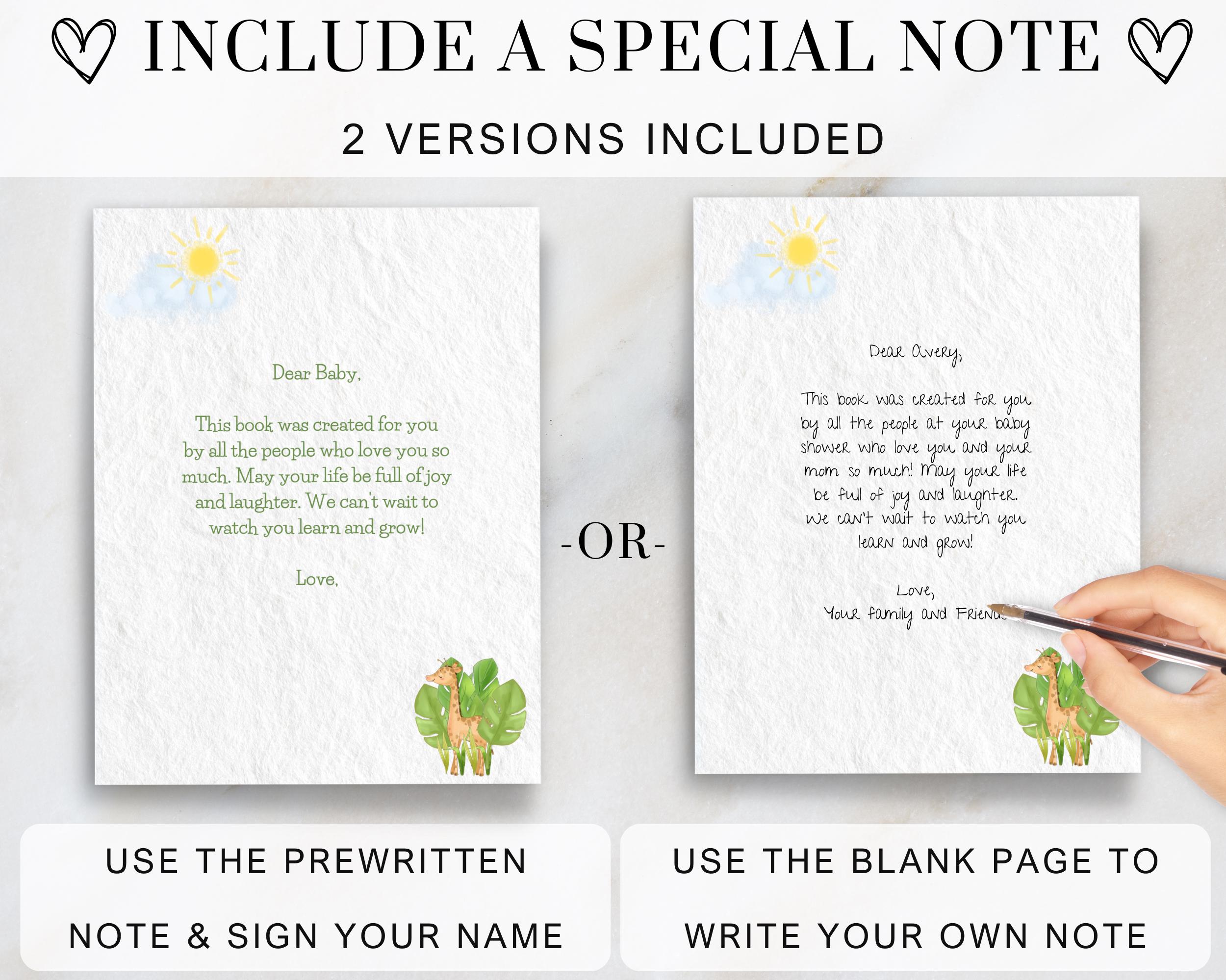 Safari Animal ABC Book Baby Shower Activity, Printable Baby Alphabet ...