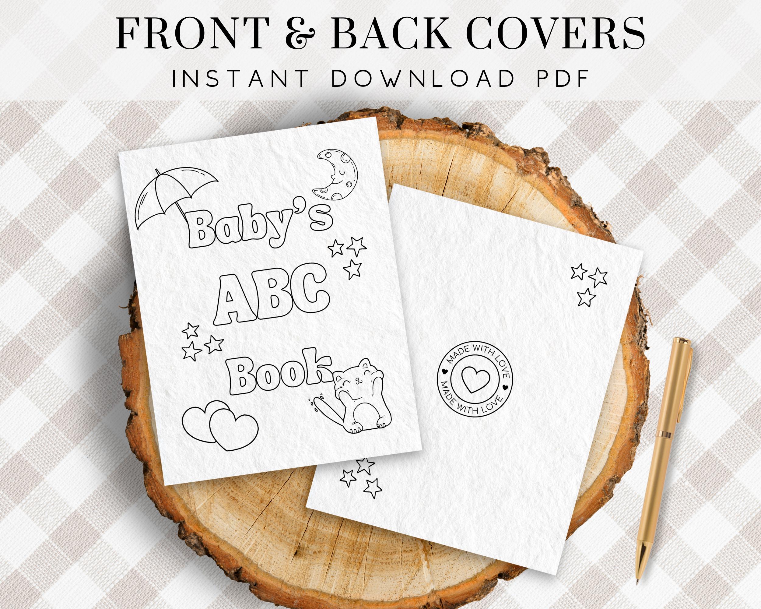 ABC Book 1st Birthday & Baby Shower Activity Keepsake Gift, Printable ...