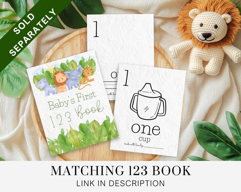 Personalized Safari Animal ABC Book Baby Shower Activity, Printable ...