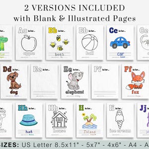 ABC Book 1st Birthday & Baby Shower Activity Keepsake Gift, Printable ...