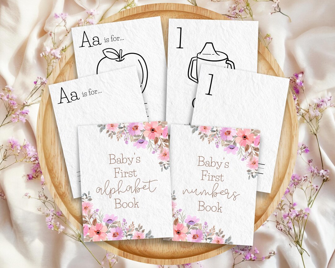 Baby's First ABC 123 Book, Printable Alphabet Numbers Coloring Pages ...