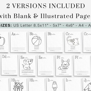 Woodland Animal Baby Shower ABC Book, Printable Baby Alphabet Book ...