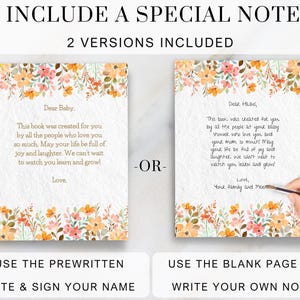 Floral Baby's First ABC Book, Flower Baby Shower Activity, Printable ...