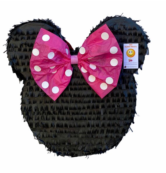 Pinata Black Mouse With Bow - Etsy