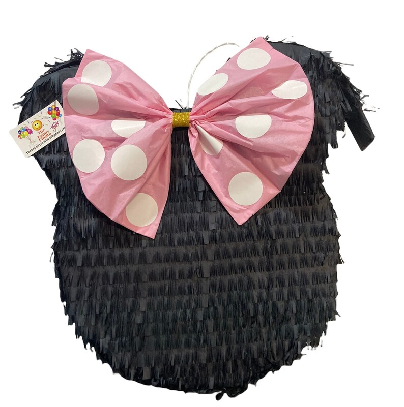 Pinata Black Mouse With Bow - Etsy