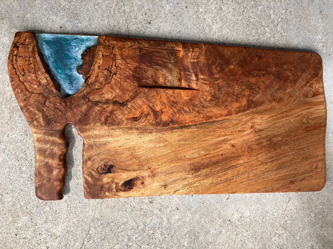 Hawaiian Mango Wood Serving Tray.. Charcuterie, Pupu Board. Hand Made ...