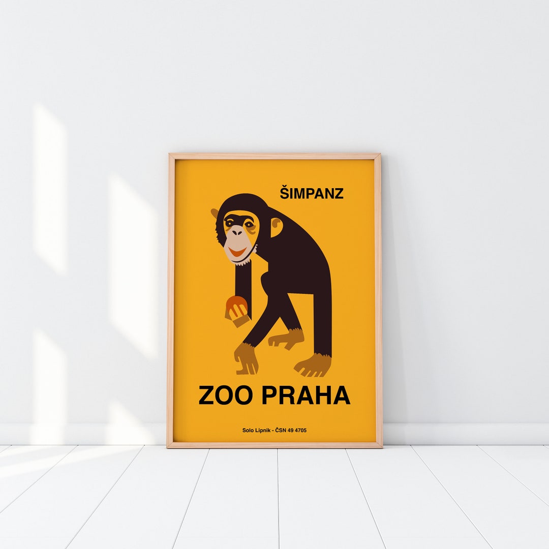 Monkey - Matchbox Poster Print - Etsy
