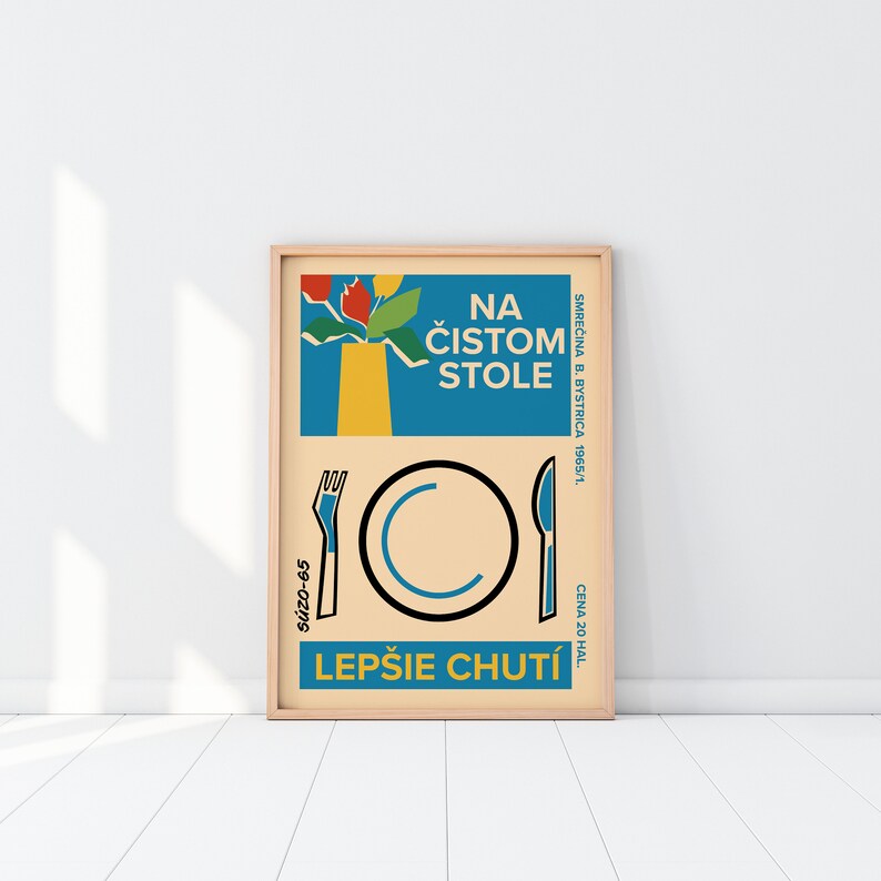 Dining Table - Matchbox Poster Print - Etsy