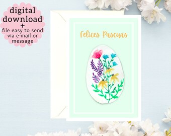 Spanish Easter Card | Etsy
