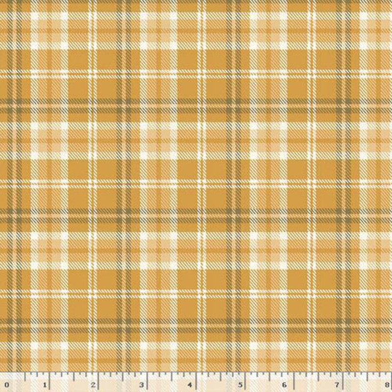Yellow Plaid Fabric - Etsy