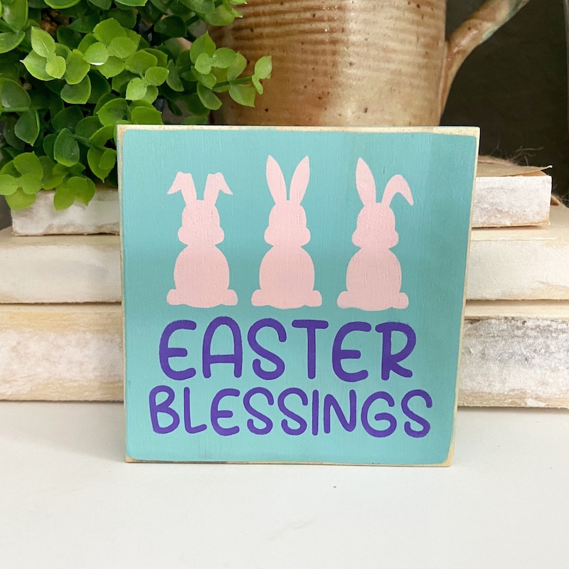 Easter Wood Sign - Etsy