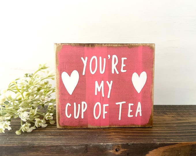 Tea Wood Block, Rustic Tea Sign, Tea Bar Sign, Tea Station Decor, Tea ...