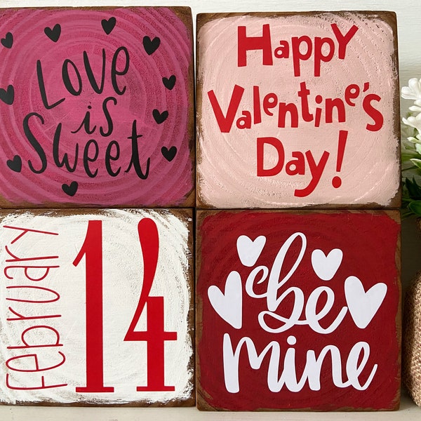 Valentines Day Blocks - Etsy