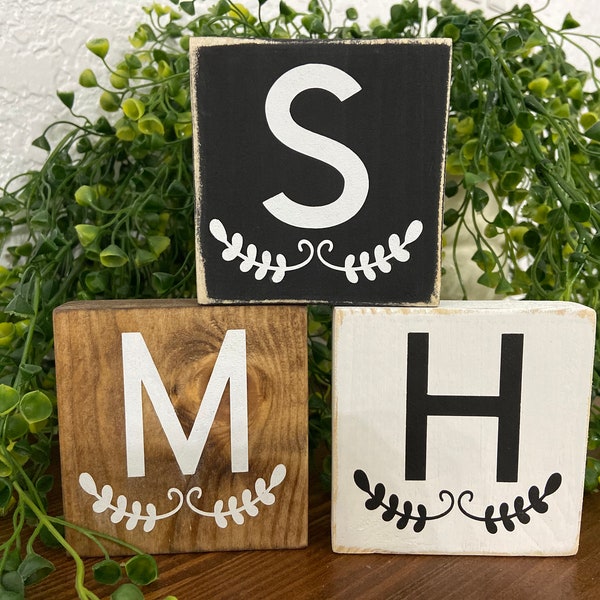 Wood Letter Blocks - Etsy