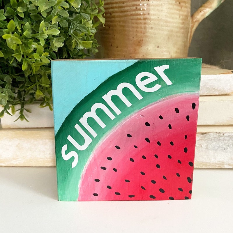 Summer Block Sign - Etsy