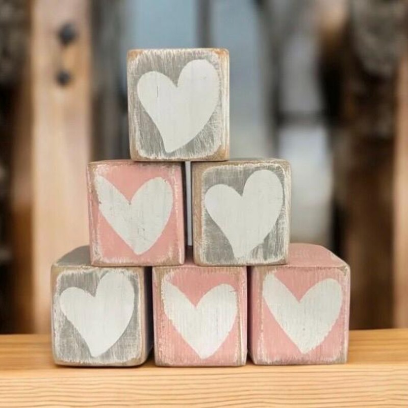 Valentine Blocks - Etsy