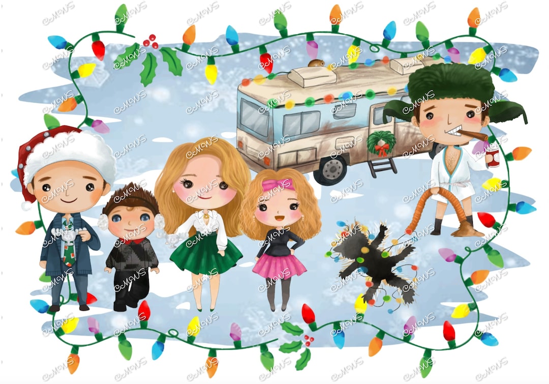 Christmas Vacation Characters PNG - Etsy