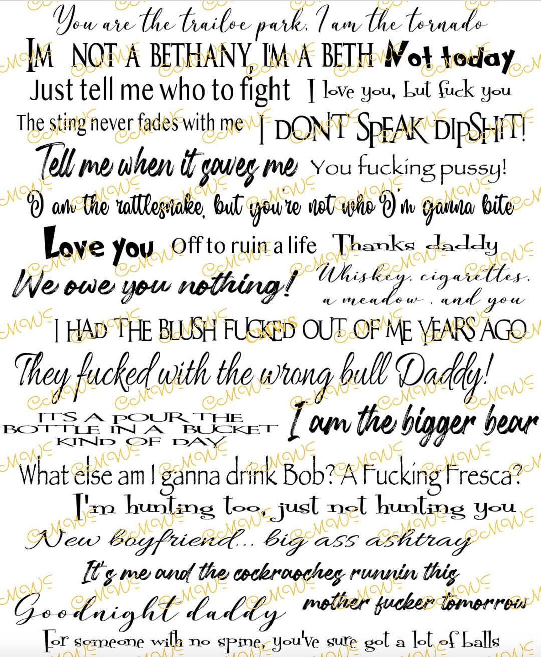 Best Beth Quotes PNG - Etsy