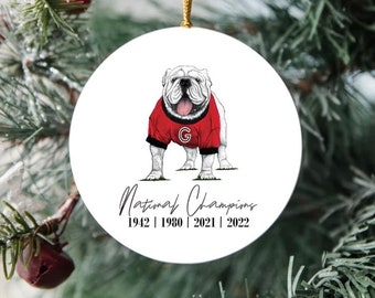 Georgia Bulldog Christmas Svg - Etsy