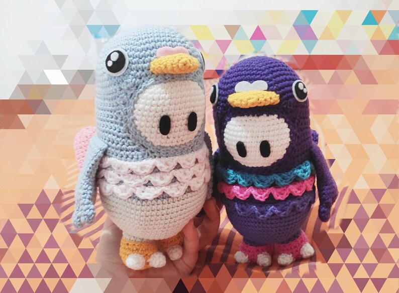 Fall Guys Pigeon Amigurumi Crochet Pattern Archivo PDF - Etsy España