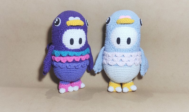 Fall Guys Pigeon Amigurumi Crochet Pattern Archivo PDF - Etsy España