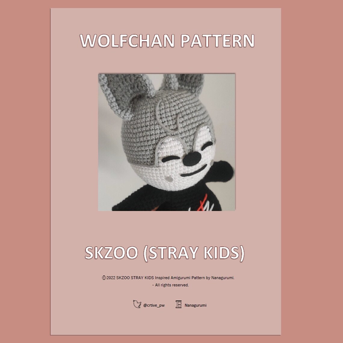 WOLFCHAN SKZOO Amigurumi Crochet Pattern - PDF File - Spanish and ...