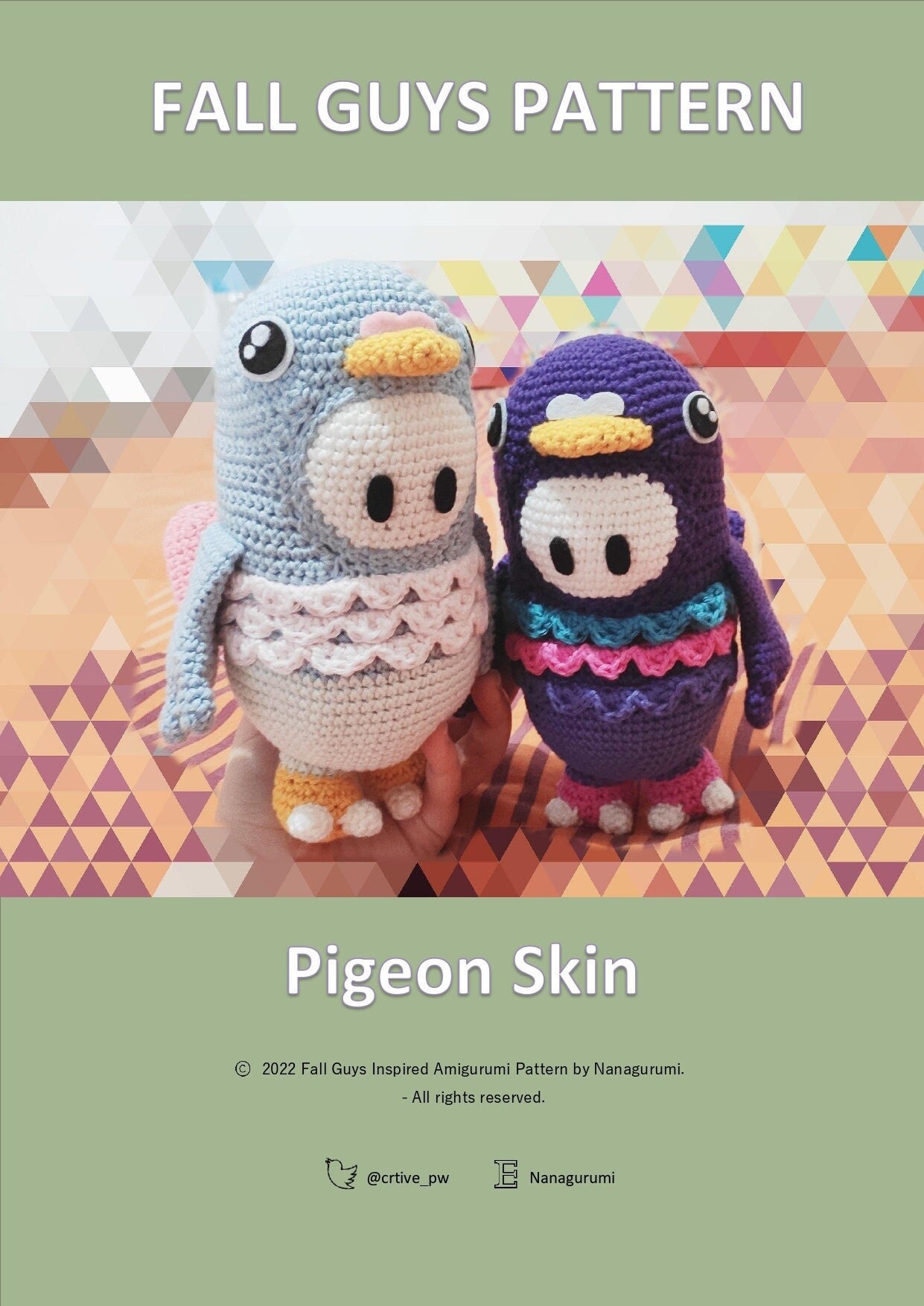 Fall Guys Pigeon Amigurumi Crochet Pattern Archivo PDF - Etsy España