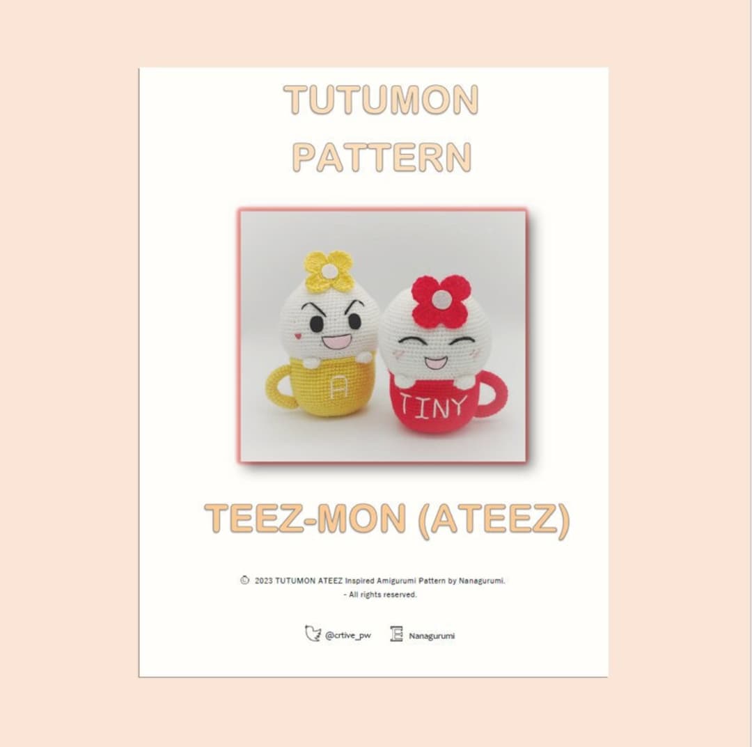 TUTUMON TEEZMON Amigurumi Crochet Pattern PDF File Spanish and English ...