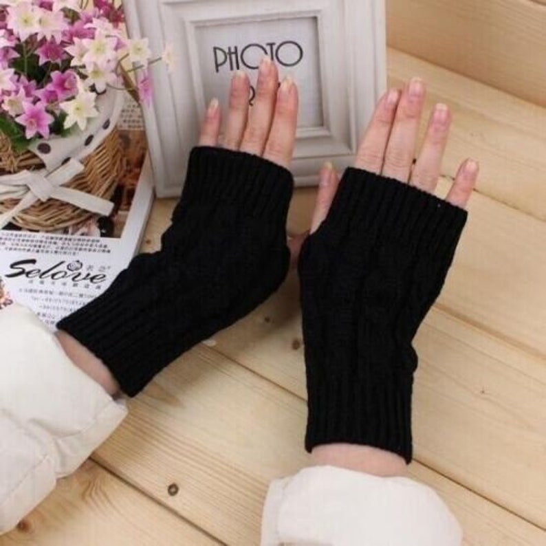 Women Ladies Winter Warm Leg Warmers Cable Knit Knitted Etsy Uk