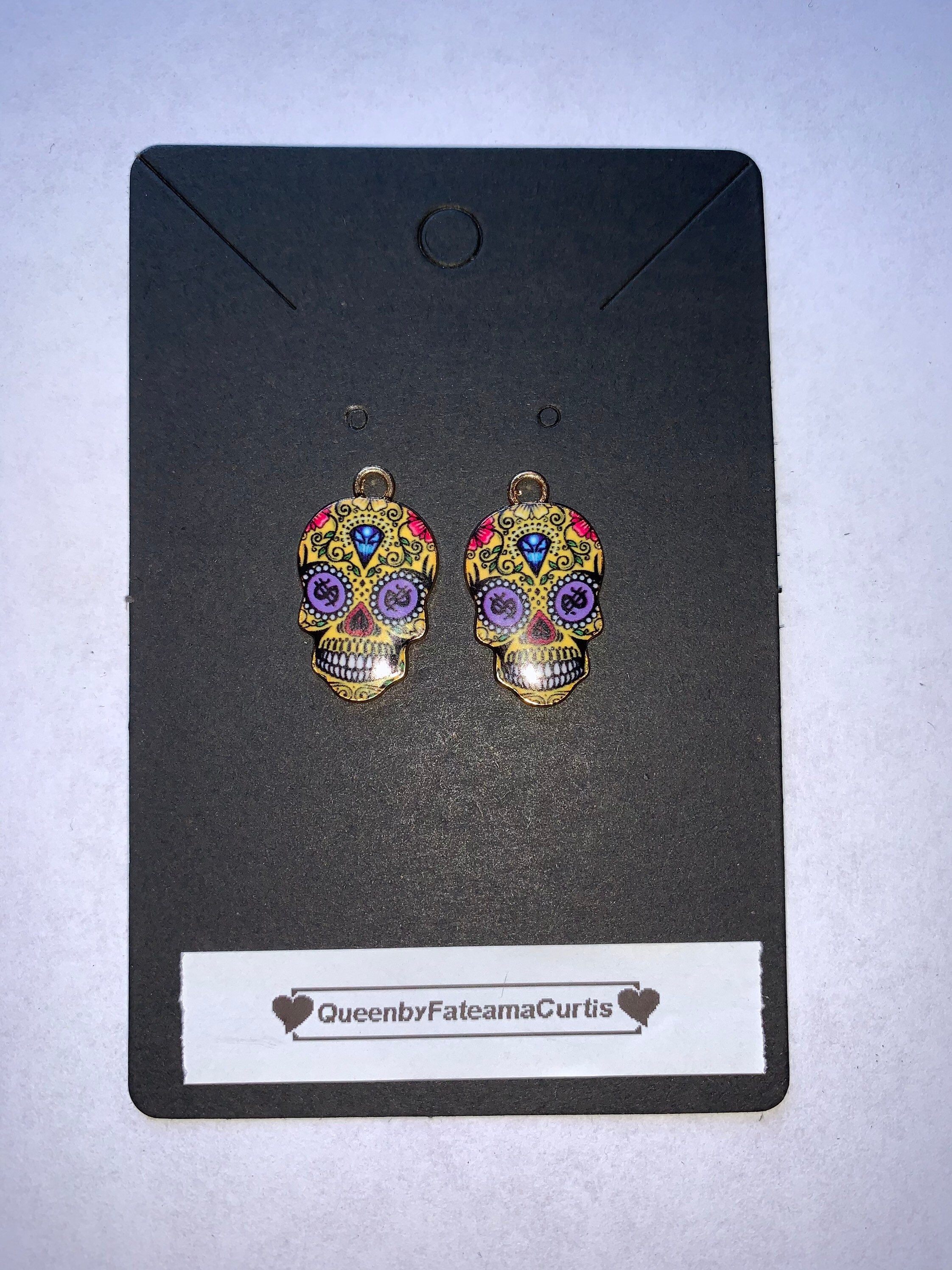 Sugar Skull Earrings - Etsy