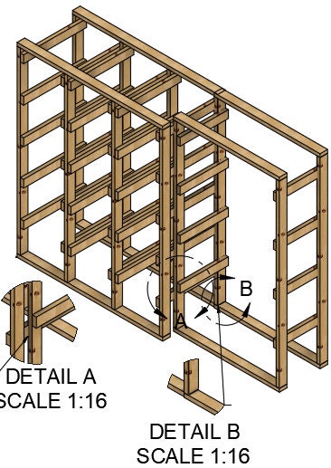 Tote Storage 27 Gal And 55 Gal Plan With 5x10 Bin Rack Plan Etsy